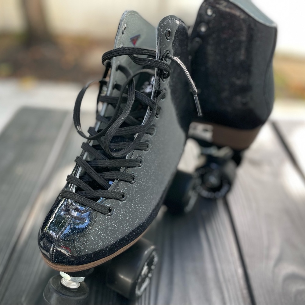 Sure-Grip Stardust Glitter Roller Skate Black - Gem